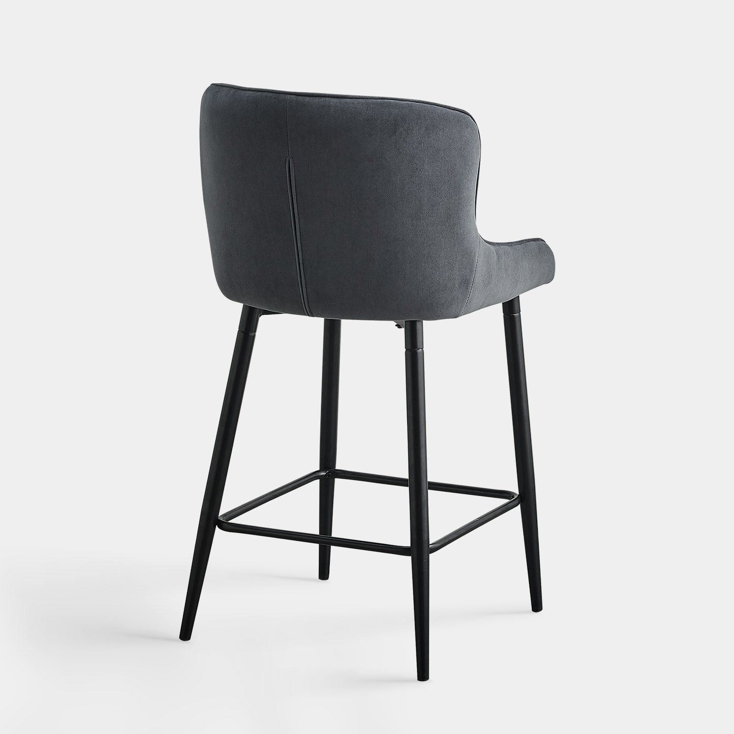 Kitchen stools|CLIPOP Breakfast Counter Stool with Back Set of 2 Velvet ...