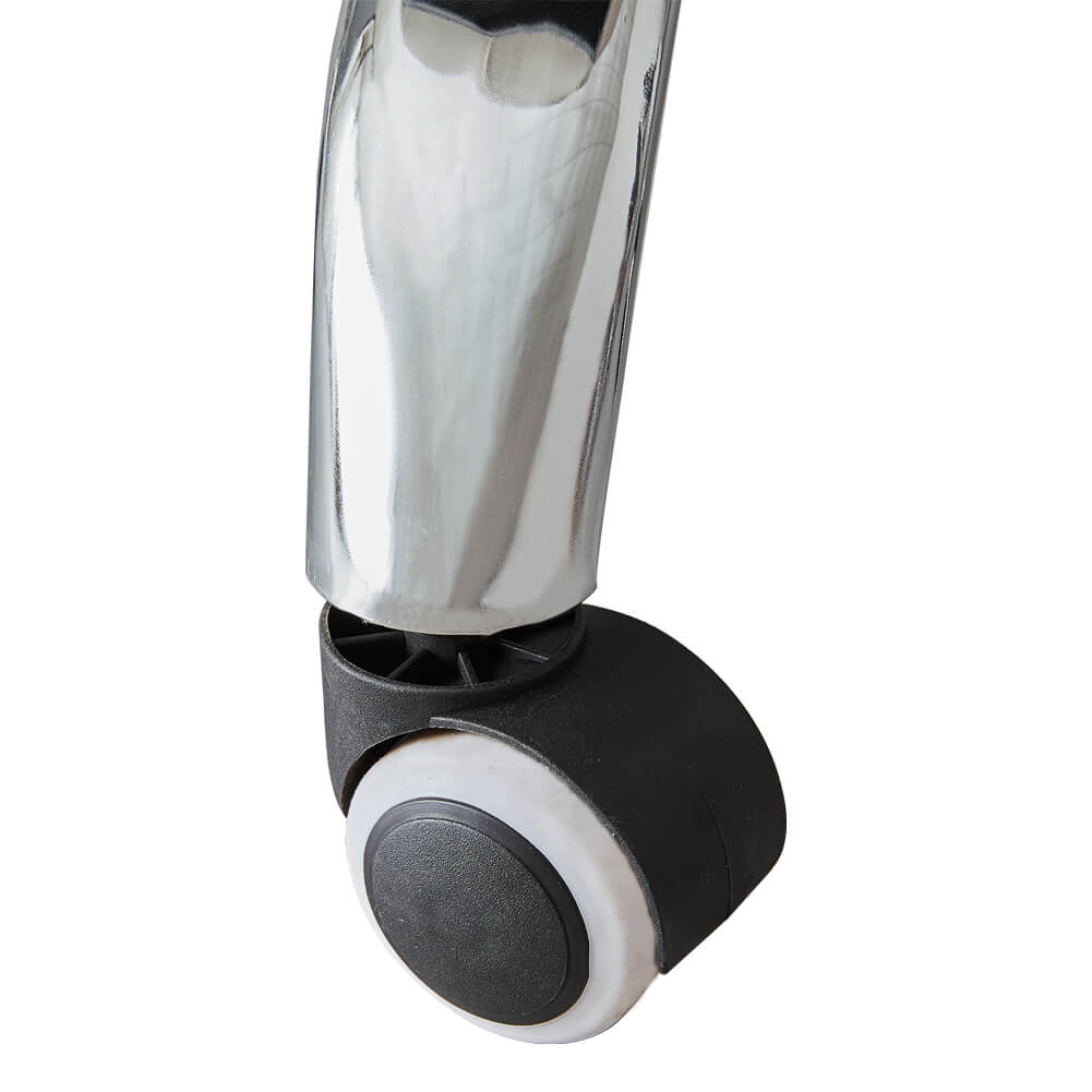 Grey Adjustable Swivel Office Chairs with Wheels Chrome Legs | CLIPOP ...